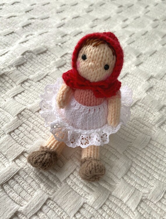 Toys & Games Toys The Little Red Riding Hood and wolf knitting pattern ...