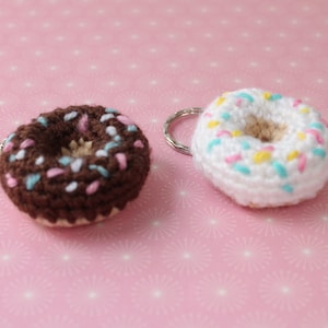 Crocheted Amigurumi Donuts Keychains - Etsy