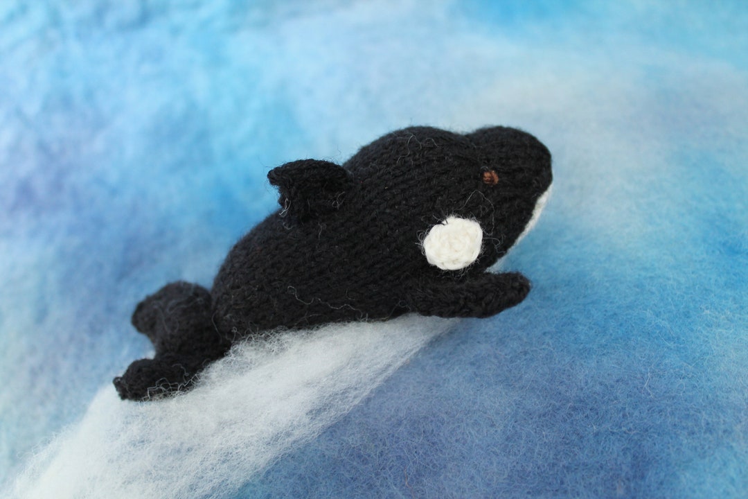 Mini Knitted Ocean Knitted Killer Whale - Etsy