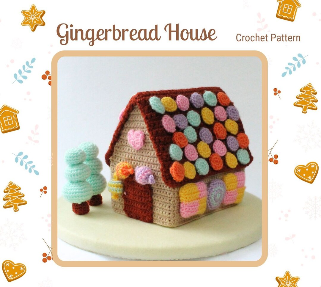 Amigurumi Gingerbread House Crochet Pattern PDF - Etsy