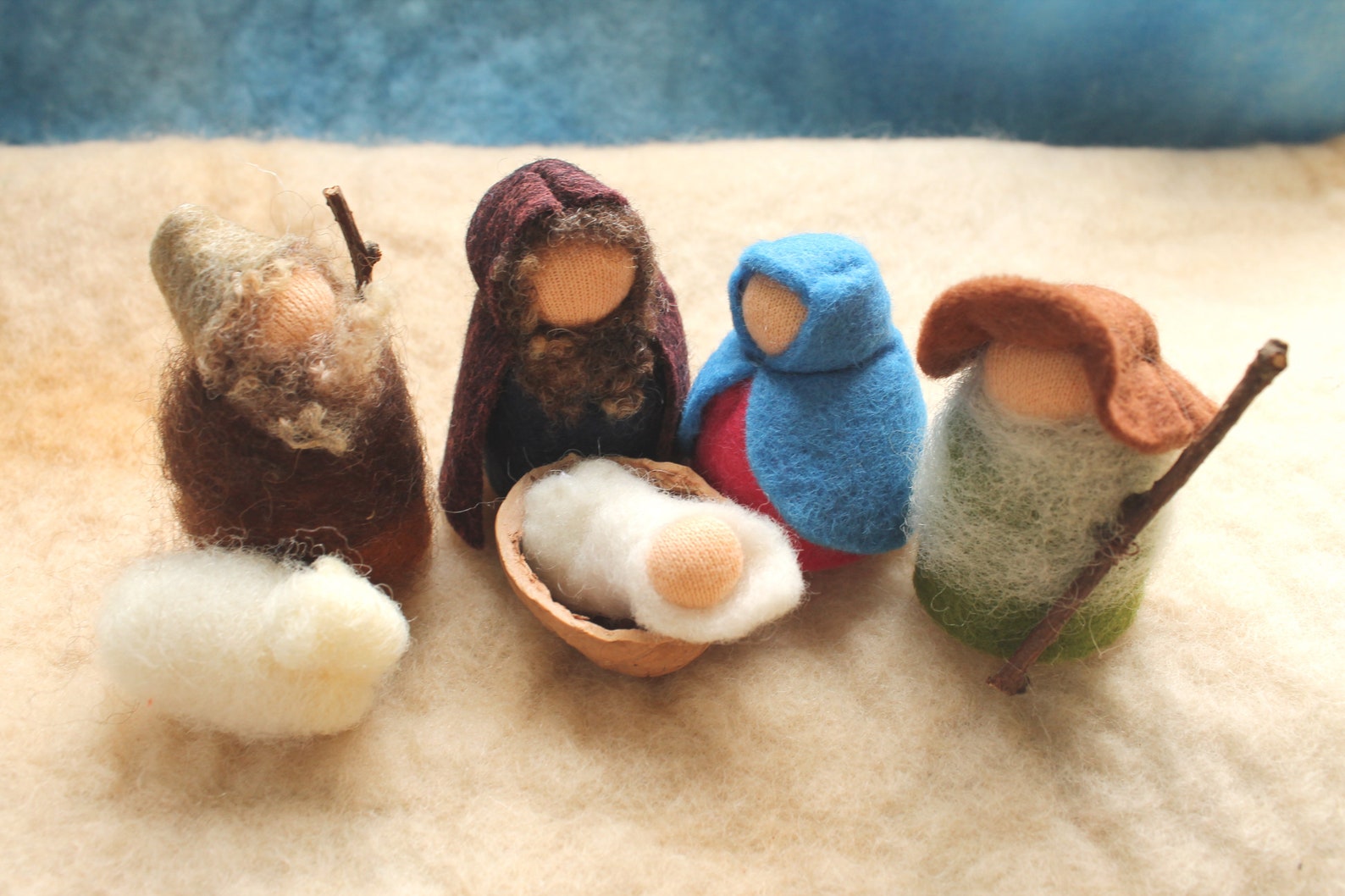Waldorf Tiny Felt Nativity Set - Etsy