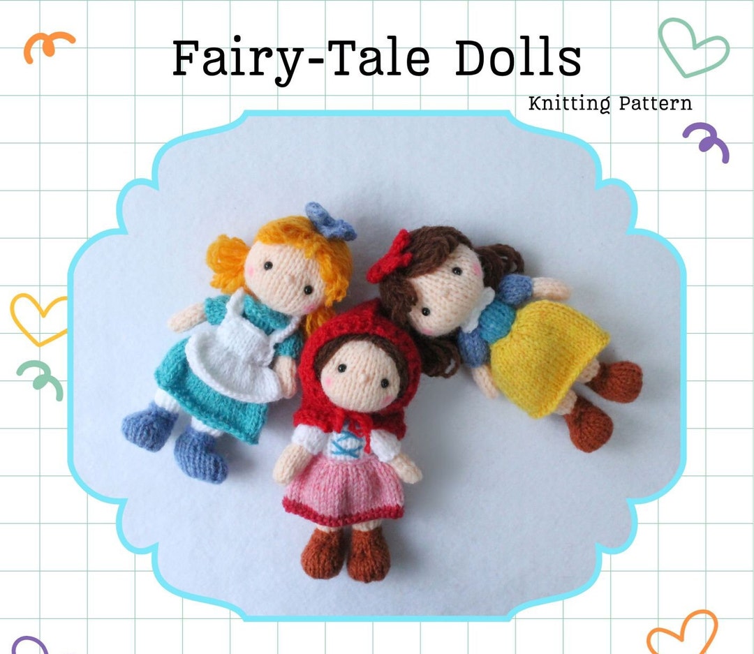Fairy-tale Dolls 3 Dolls Knitting Pattern PDF - Etsy