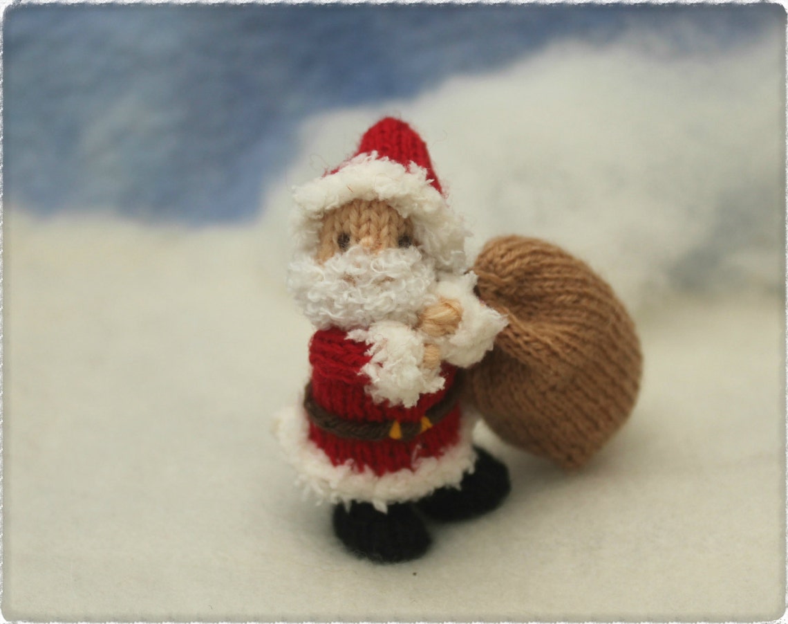 Little Santa Knitting Pattern PDF - Etsy
