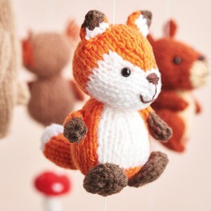 Woodland Mobile Knitting Pattern PDF Woodland Animal Amigurumi - Etsy