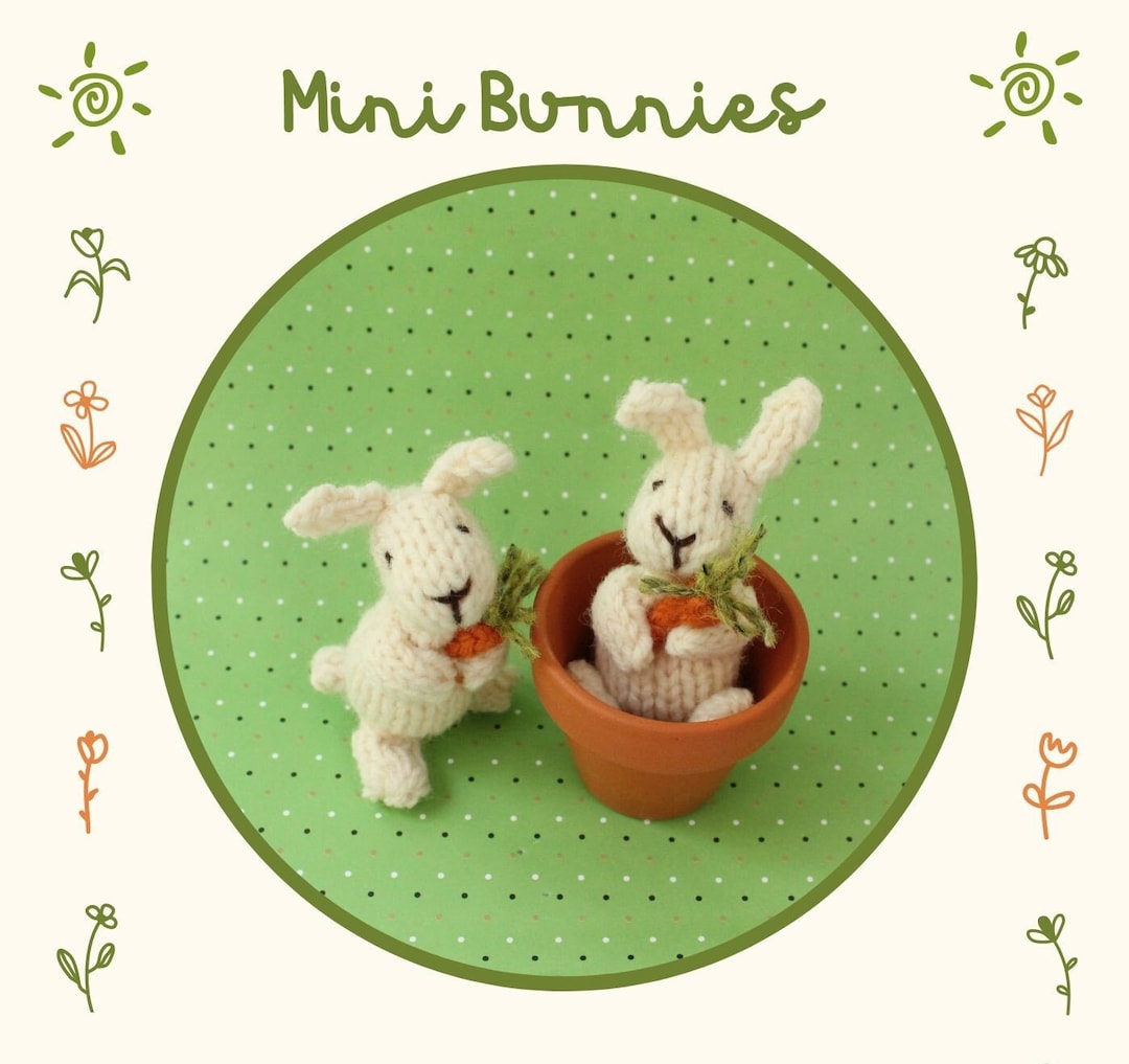 Mini Bunnies Knitting Pattern PDF - Etsy
