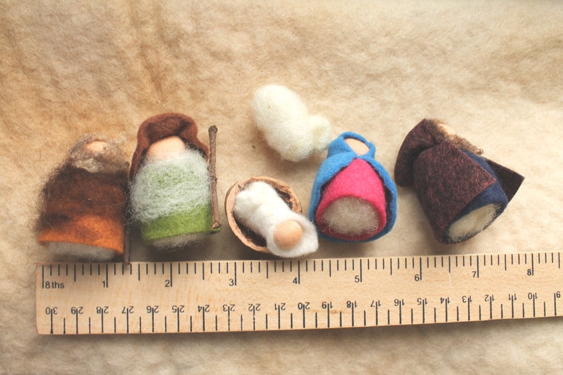 Waldorf Tiny Felt Nativity Set - Etsy