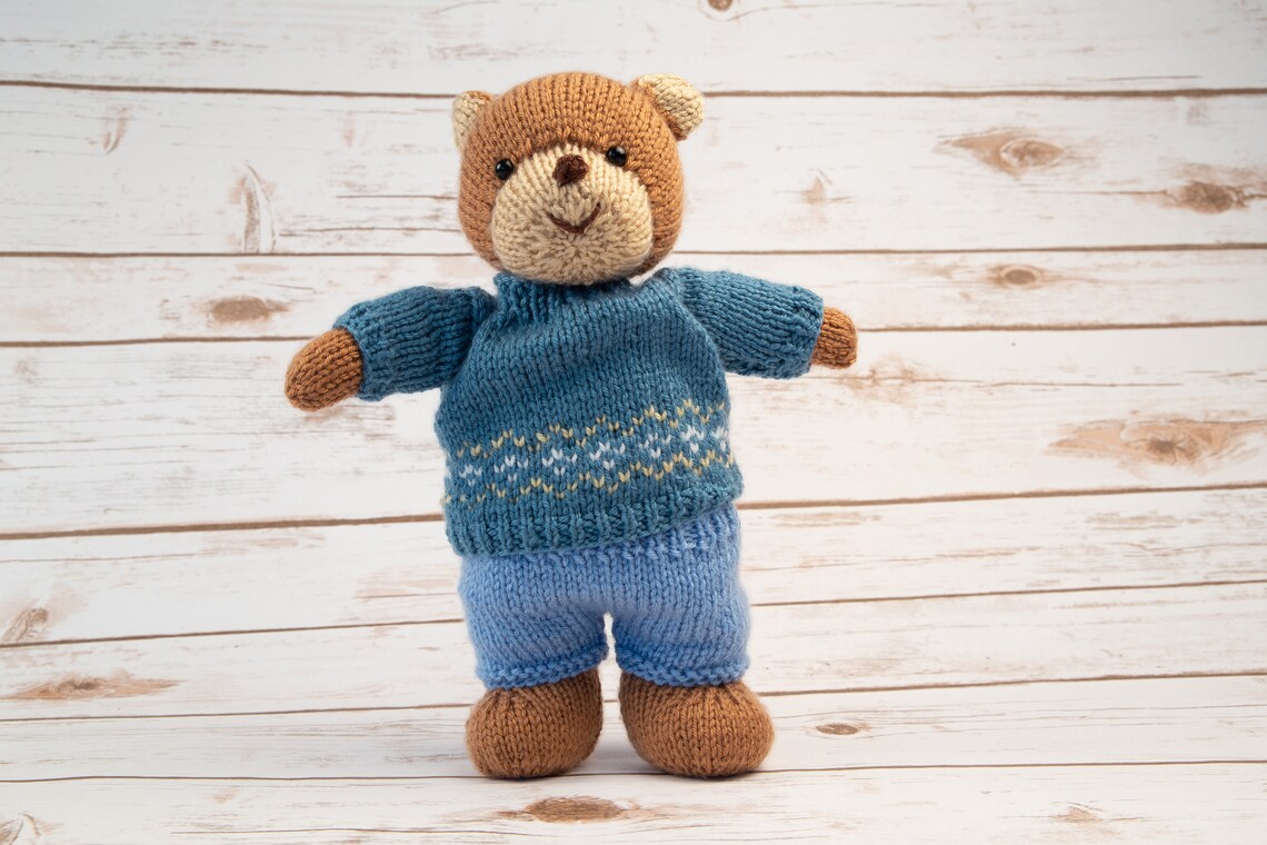 Bear Family Knitting Pattern PDF - Etsy
