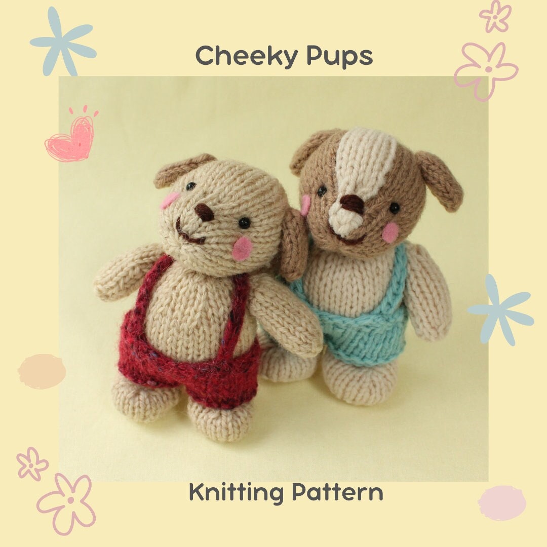 Cheeky Pups Knitting Pattern PDF - Etsy