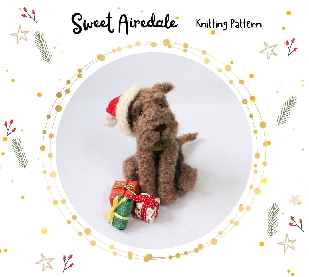 Airedale Terrier Dog Knitting Pattern PDF - Etsy