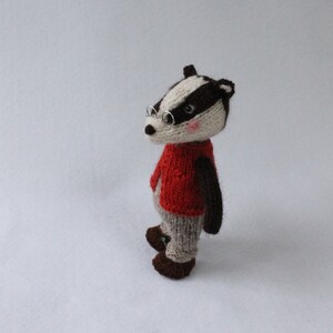 The Wind in the Willows Inspired Knitted Animals Set A, Badger and Mole ...