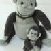 Mummy and Baby Gorilla Knitting Pattern PDF - Etsy