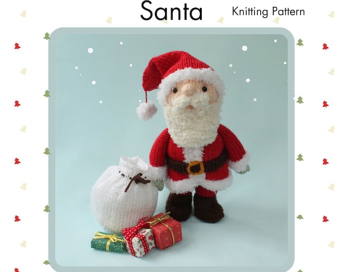 Scandinavian Santa Christmas Ornament Knitting Pattern - 2 Designs ...