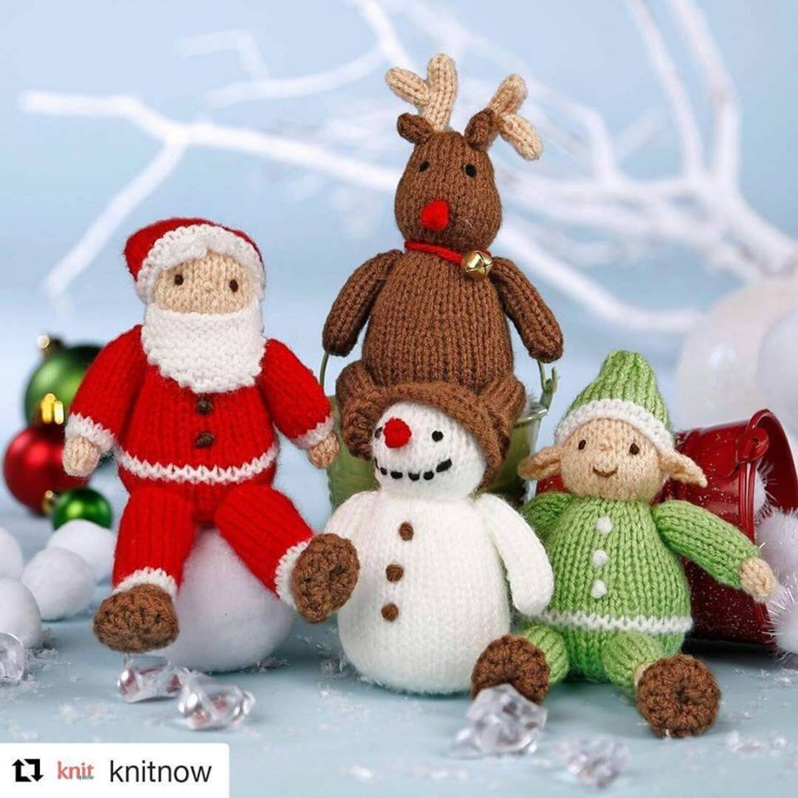 Christmas Friends Knitting Pattern PDF | Etsy