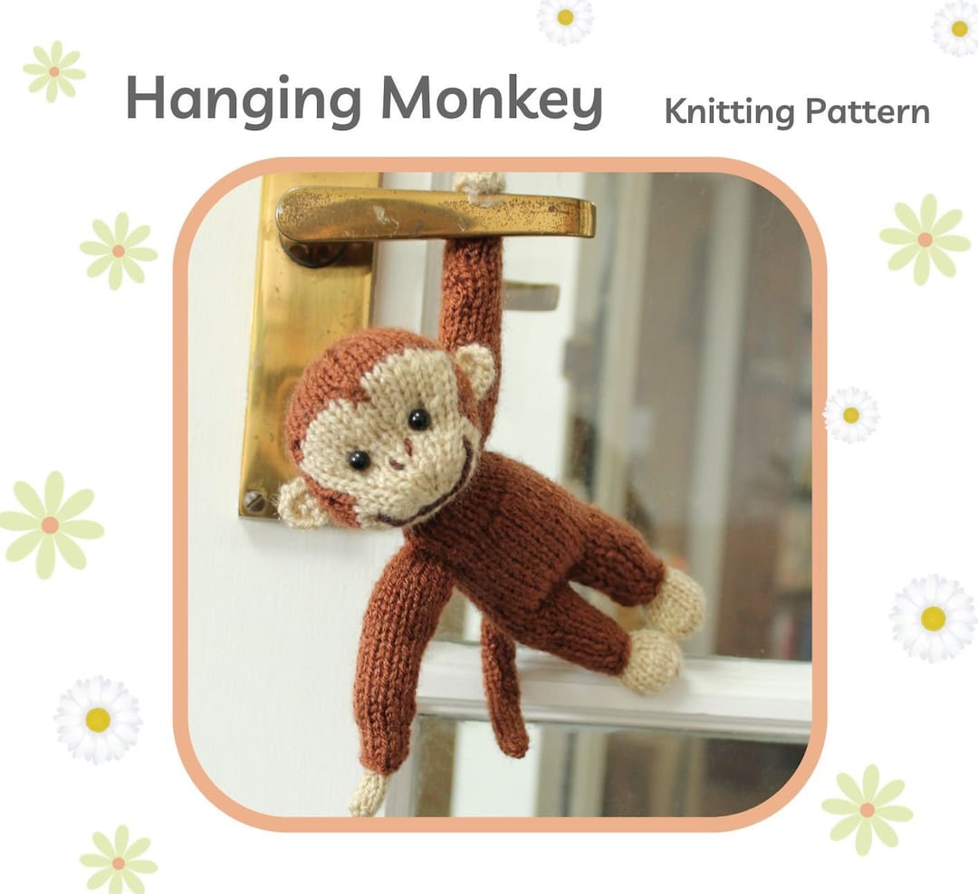 Hanging Monkey Knitting Pattern PDF - Etsy