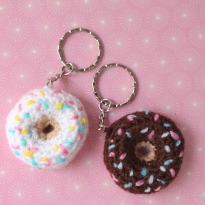 Crocheted Amigurumi Donuts Keychains - Etsy