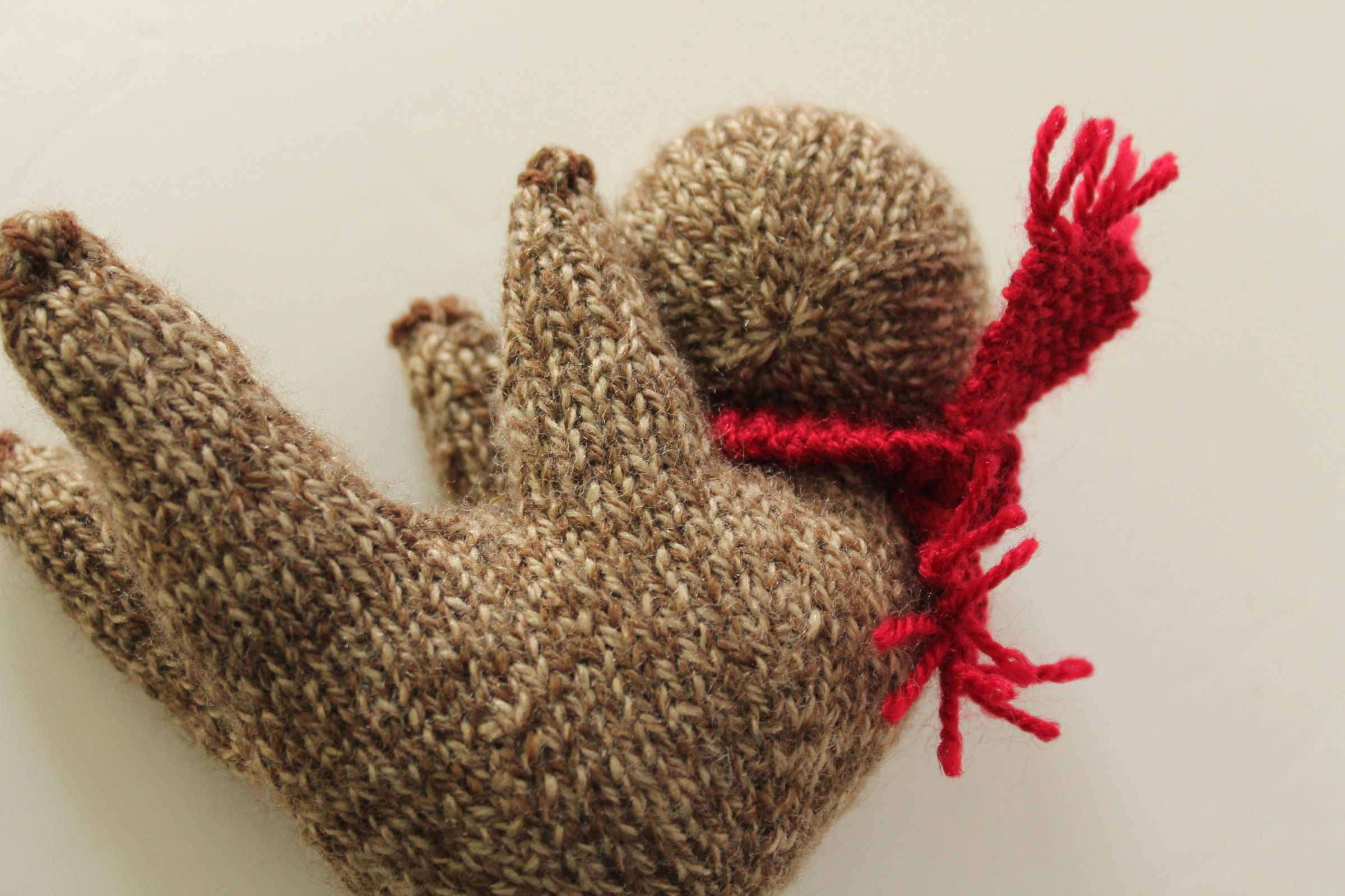 Mini Sloth Knitting Pattern PDF - Etsy Australia