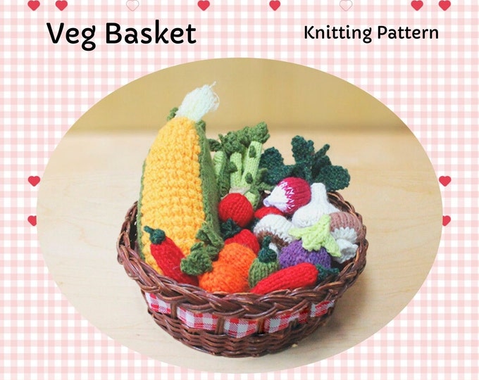 Pattern for Knitted Vegetables From Vintage Magazine Emailed PDF 538 ...