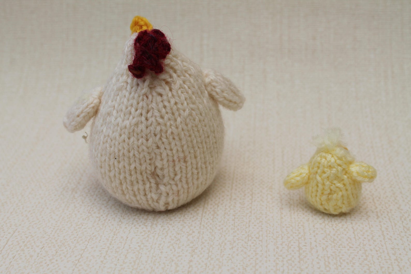 Mother Hen and Three Little Chicks Knitting Pattern PDF - Etsy