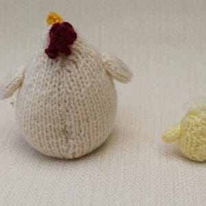 Mother Hen and Three Little Chicks Knitting Pattern PDF - Etsy