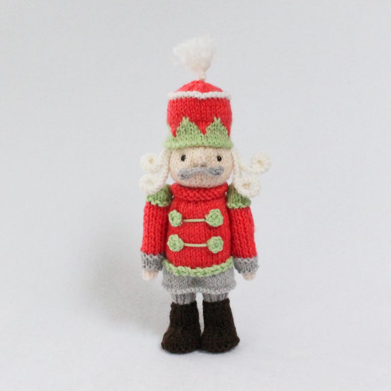 Knitted Nutcracker Doll Knitting Pattern PDF - Etsy Australia