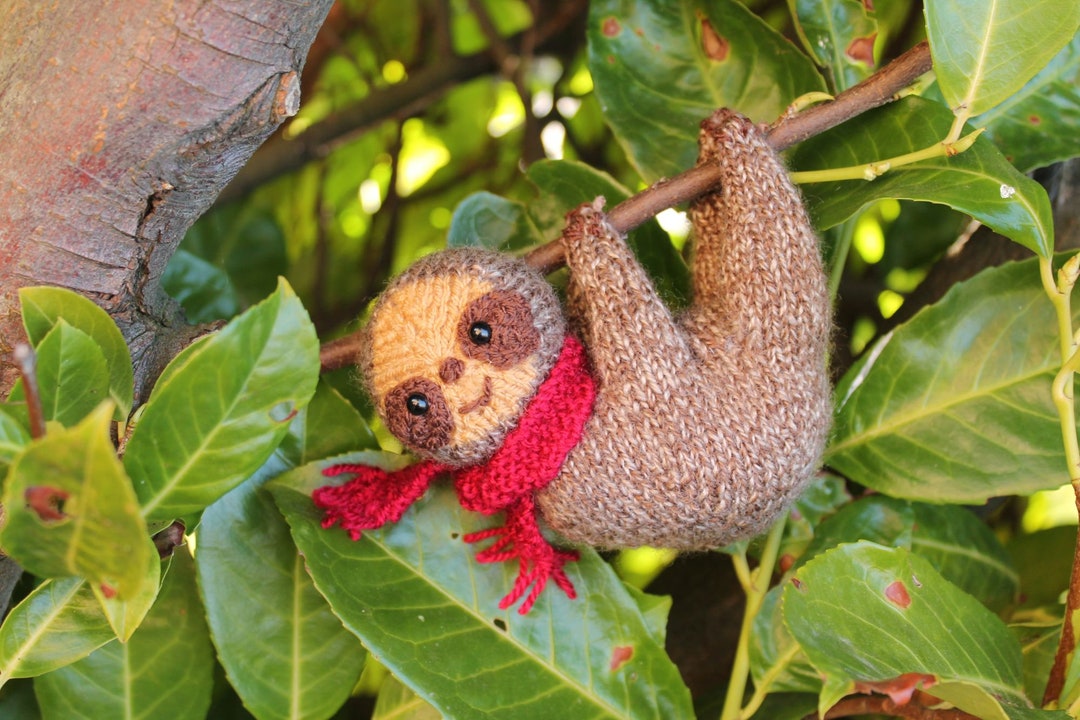 Mini Sloth Knitting Pattern PDF - Etsy