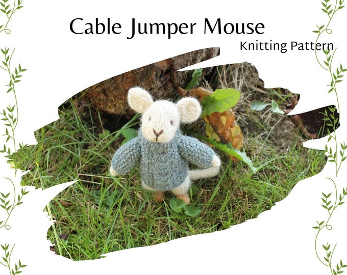 Mouse in a Sweater - KNITTING PATTERN - Etsy Denmark