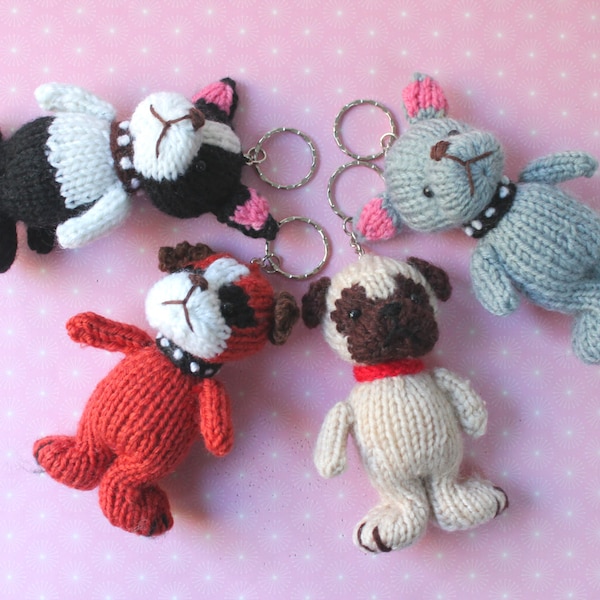 Bulldog Knitting Pattern - Etsy