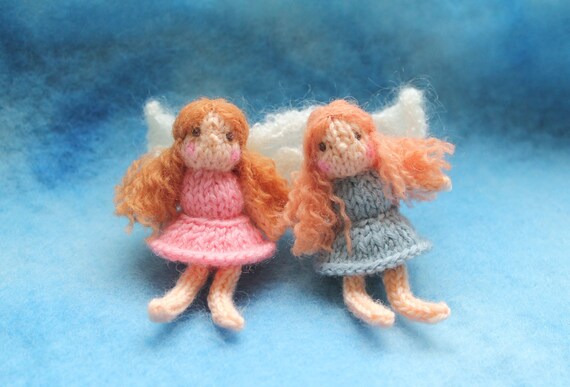 Mini Hand-knitted Fairies - Etsy