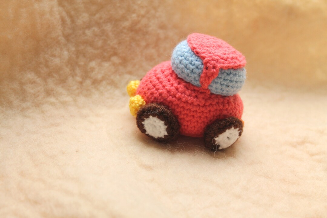 Mini Crocheted Amigurumi Car - Etsy