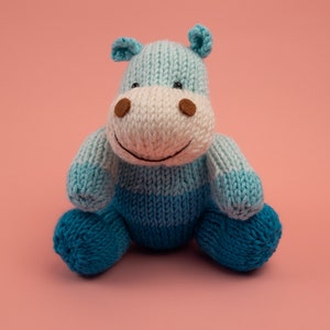 Happy Hippo Knitting Pattern PDF - Etsy