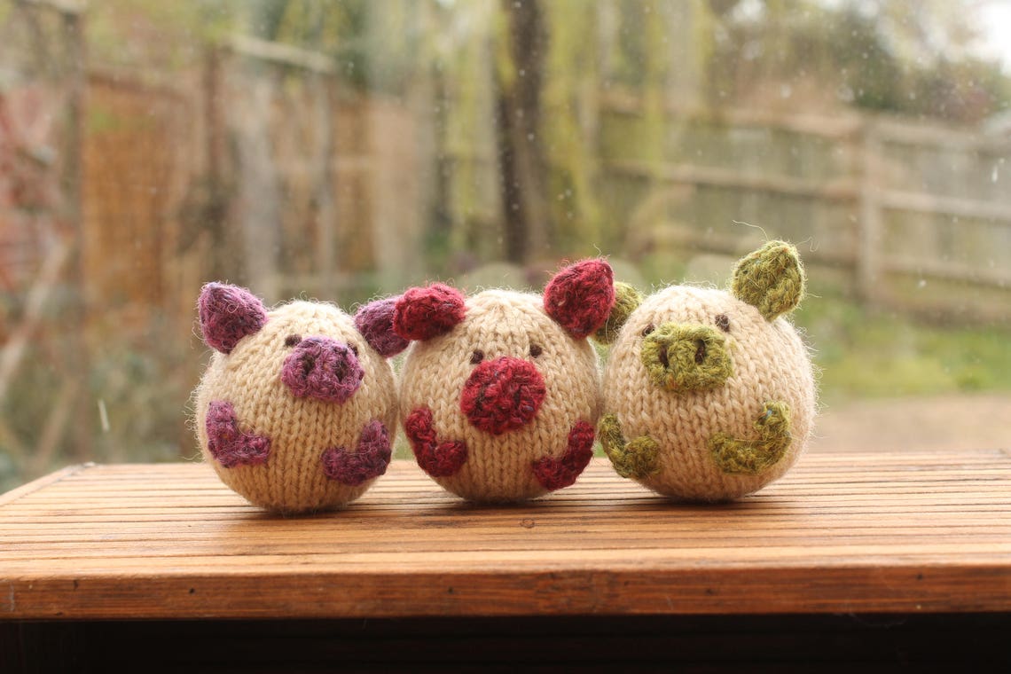 Three Little Pigs Knitting Pattern PDF - Etsy