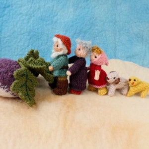 The Enormous Turnip Knitting Pattern PDF, Knitted Dolls, Dog, Cat ...