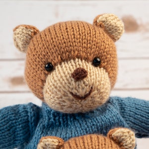 Bear Family Knitting Pattern PDF - Etsy