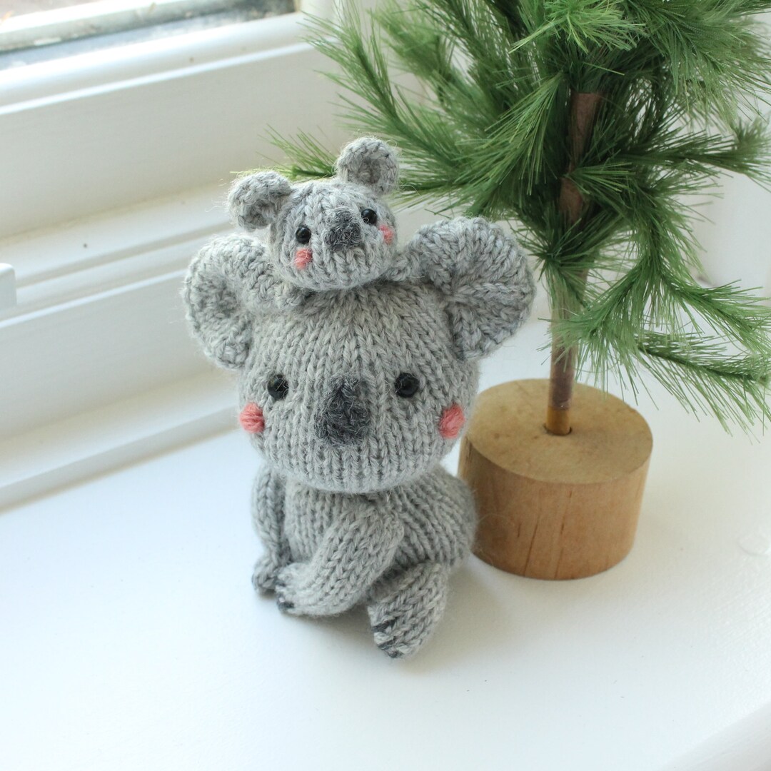 Knitted Koalas Knitted Mummy and Baby Koala - Etsy