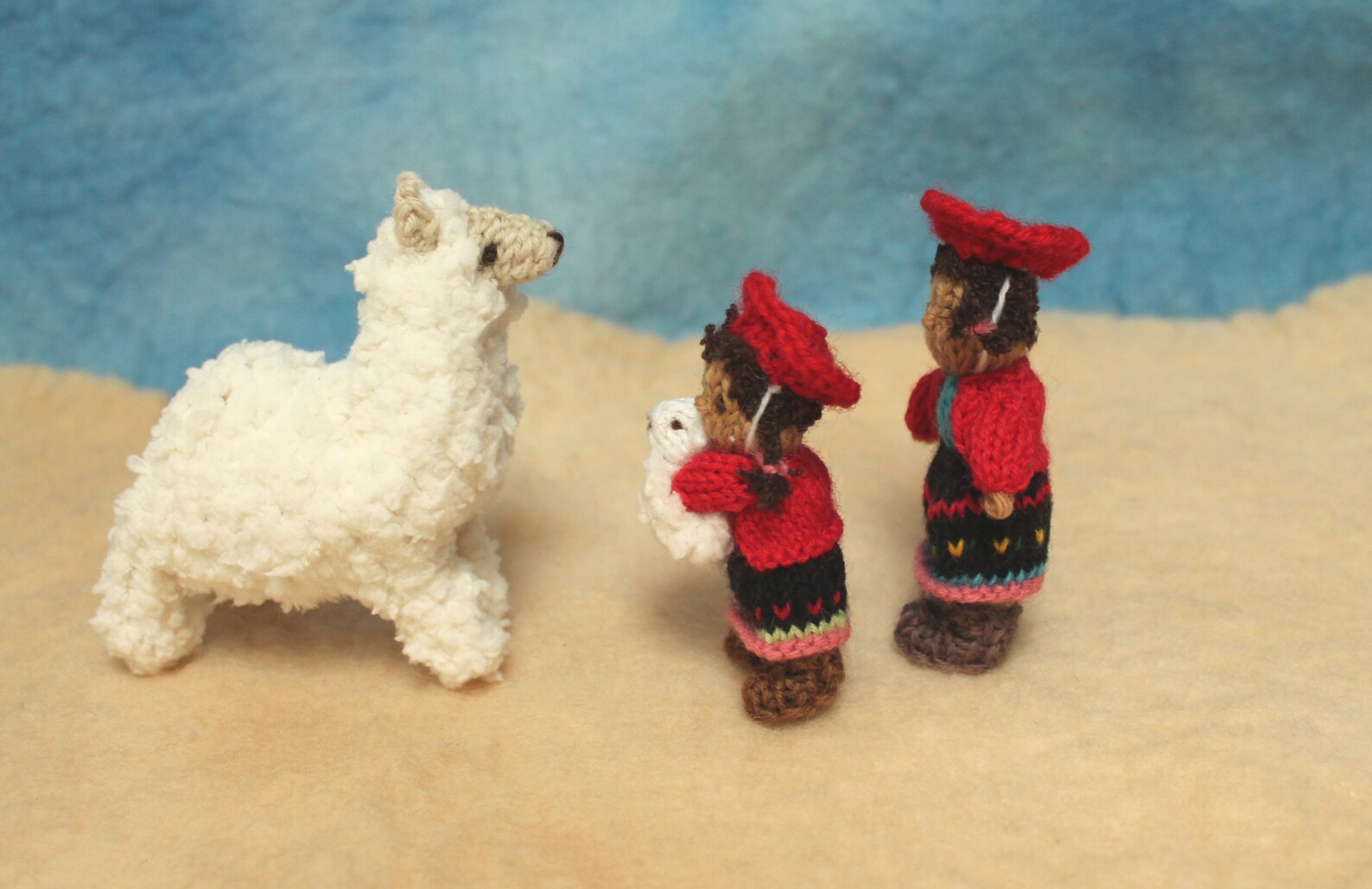 Traveling to Peru Traditional Costume Girls and a Llama - Etsy