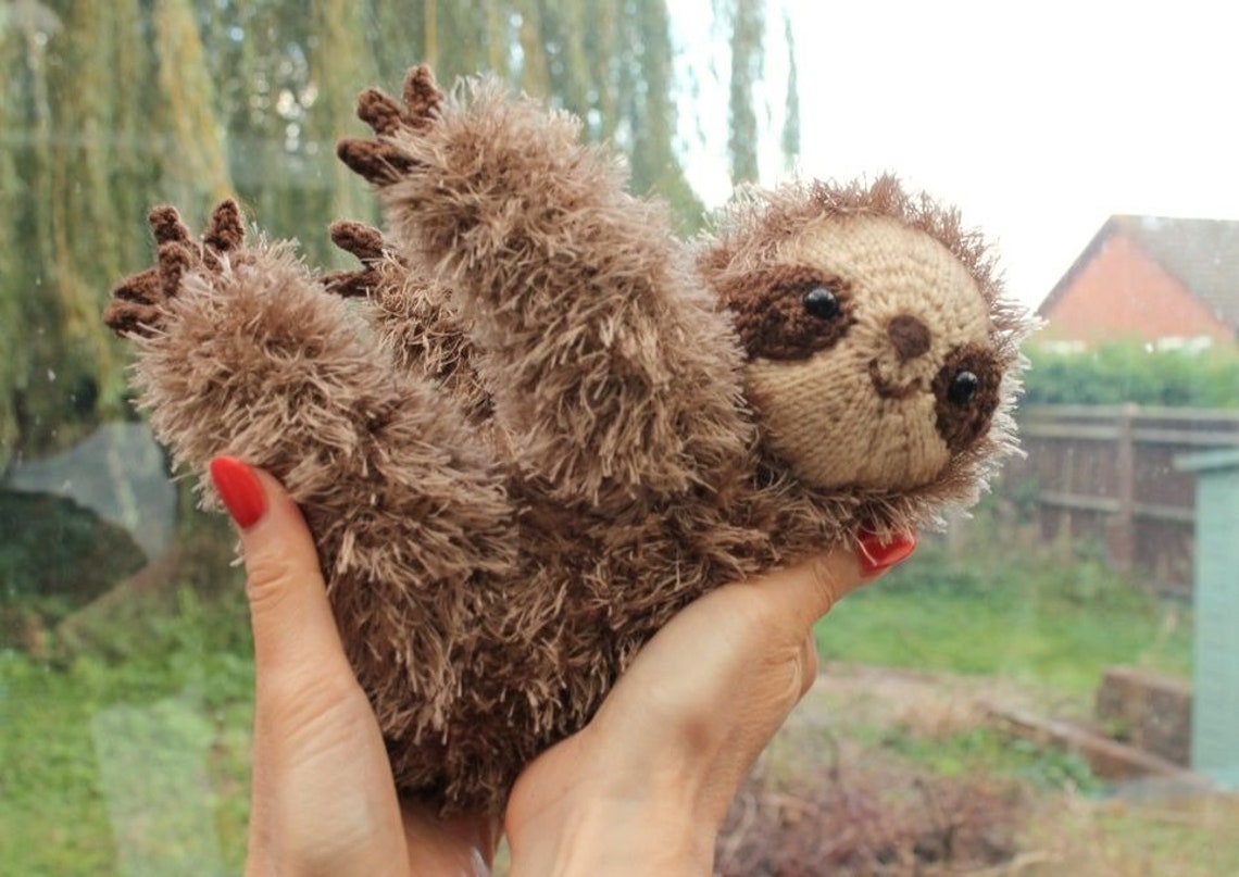 Fleecy Sloth Knitting Pattern PDF | Etsy