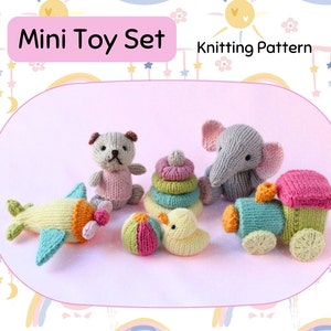 Mini Toy Set, Knitted Toys, Knitting Pattern PDF - Etsy