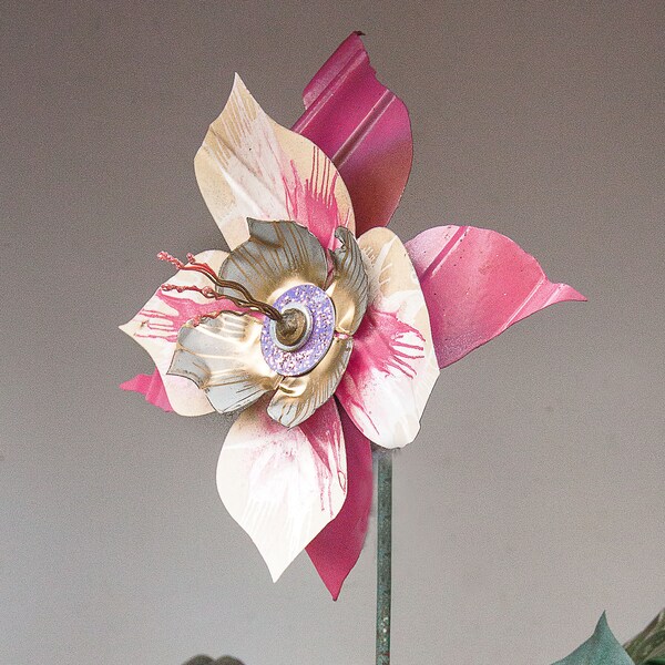 Metal Flowers Wall Art - Etsy