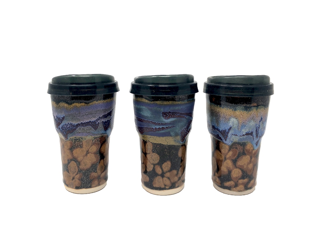 Becca Irvin Pottery Travel Mug - Etsy