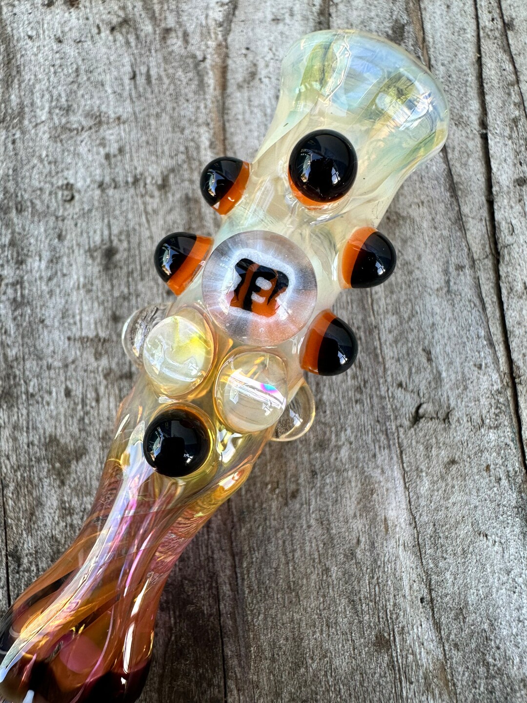 Bengal Striped Glass Pipes is a Fumed Chillum. Hand Blown B Striped ...