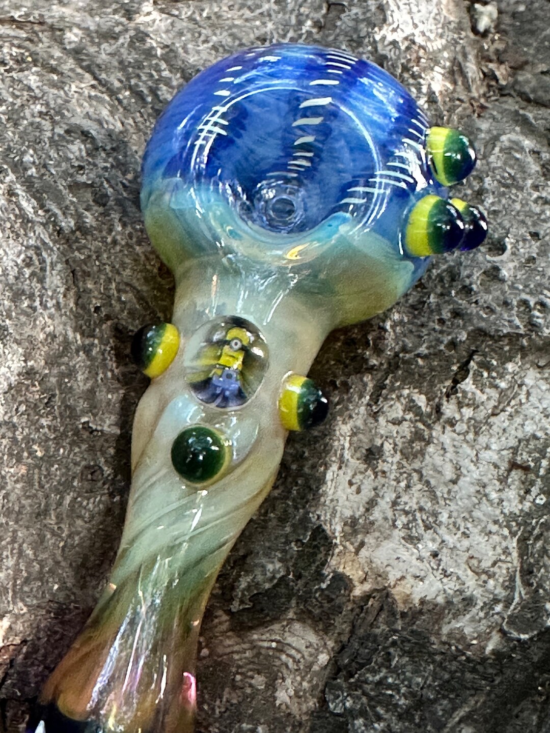 Minion Glass Pipes. Minion Millie With Yellow and Blue Highlights ...