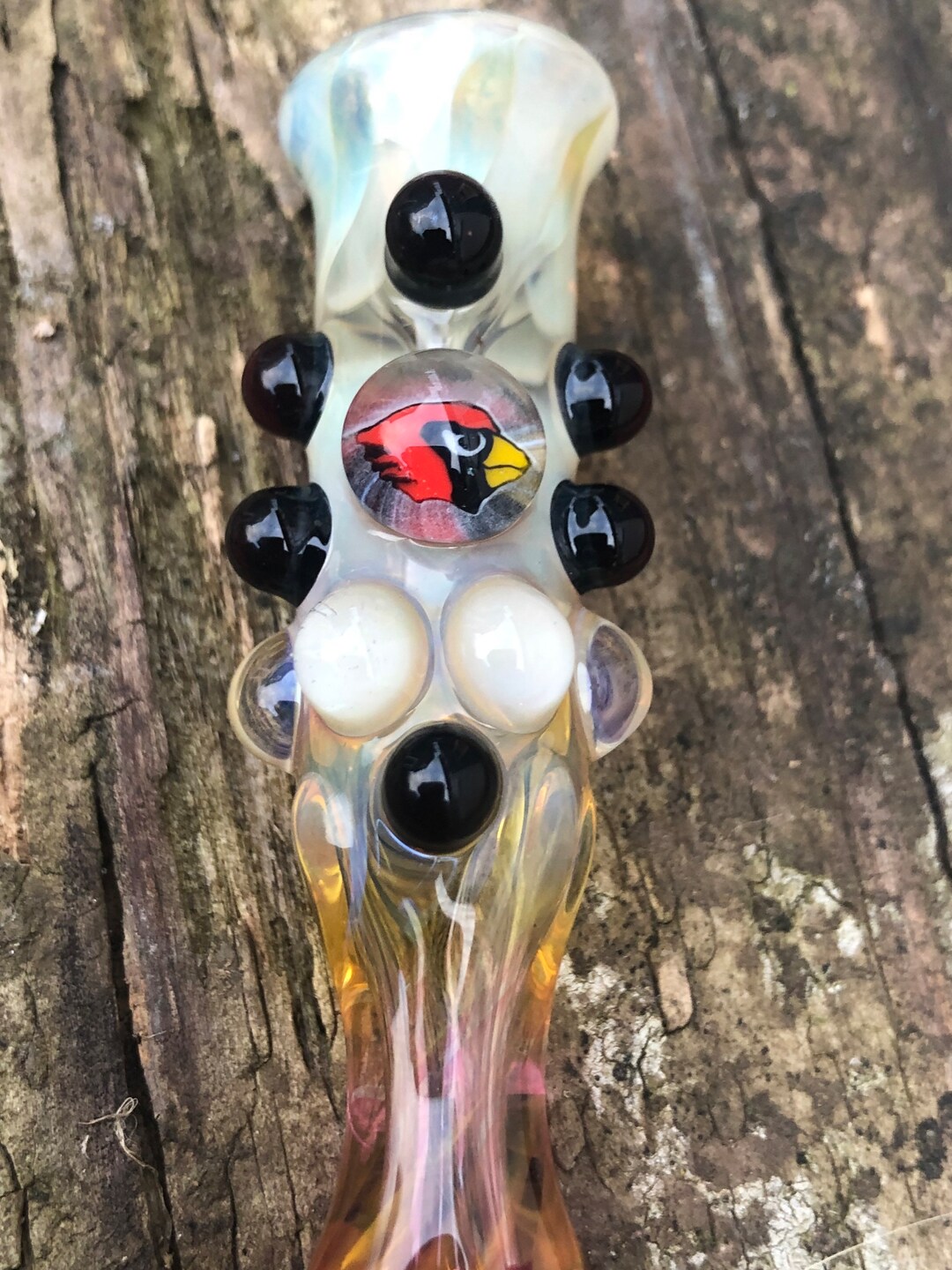 Cardinal Glass Pipes is a Fumed Chillum. Hand Blown Cardinal Millie ...