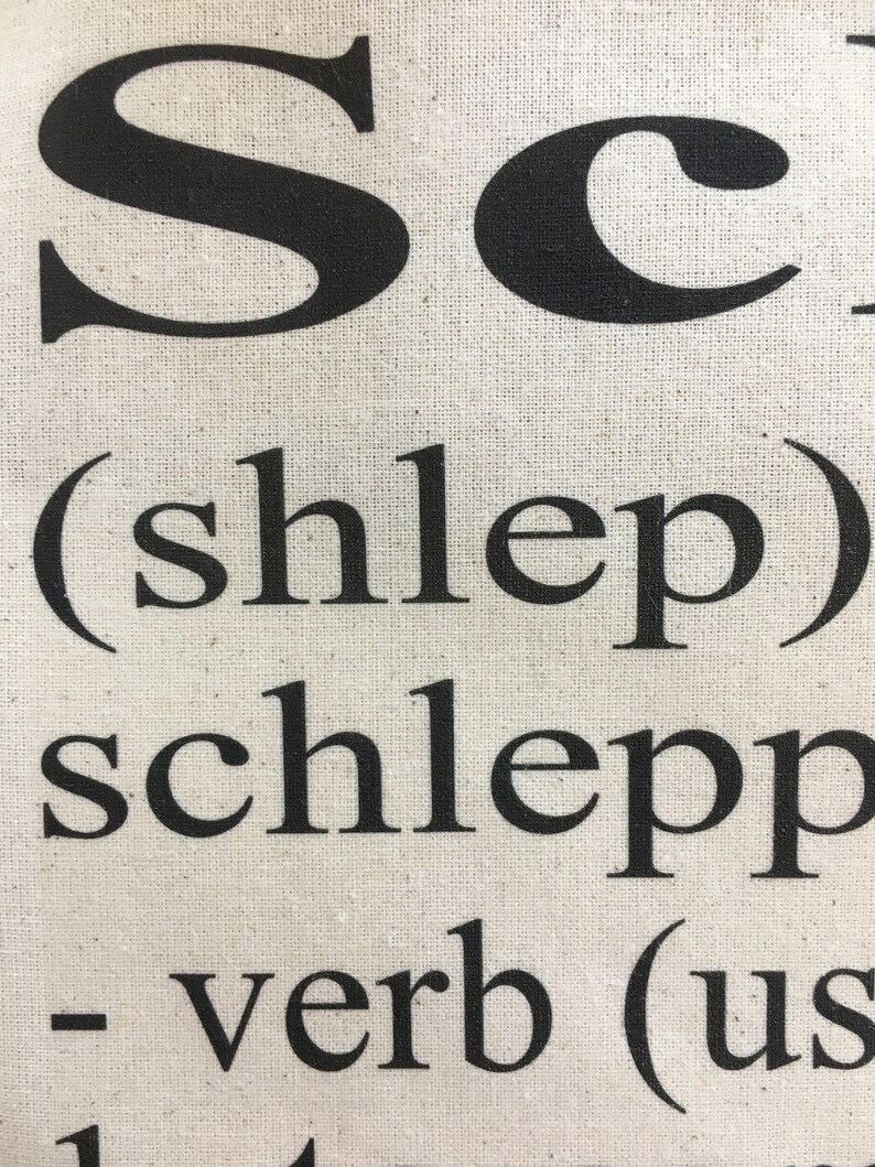 Schlep Definition Schlep Bag Jewish Humor funny jewish gift | Etsy