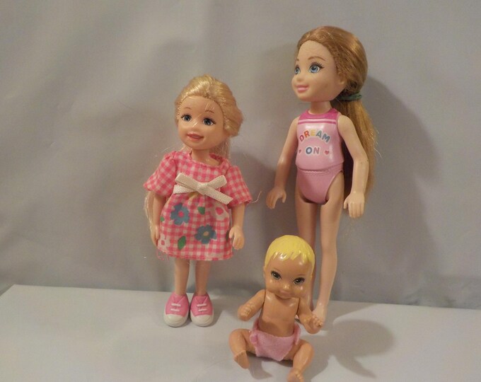 Dolls - Three Little Girl Dolls - Mattel - Kelly - Mattel Baby Girl ...