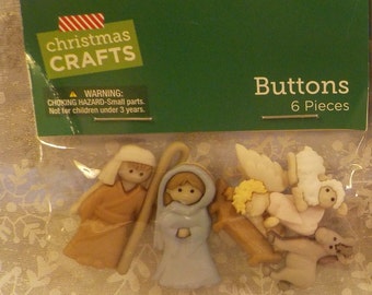 Nativity Scene Shank Buttons - Etsy