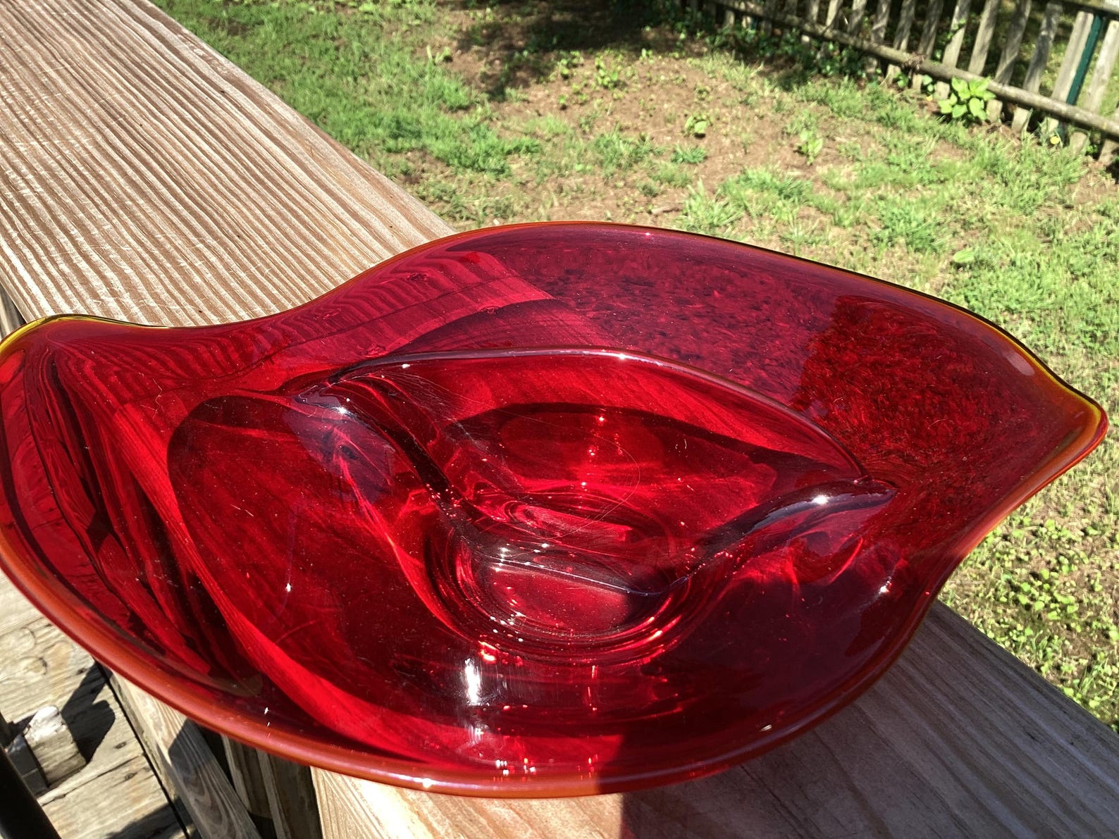 Vintage Ruby Red Candy Dish /serving, Divided in Middle, Holiday - Etsy
