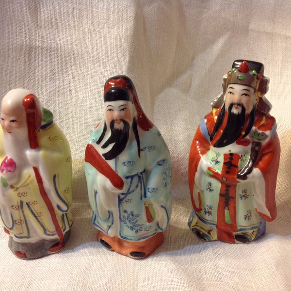 Three Chinese Gods Vintage - Etsy