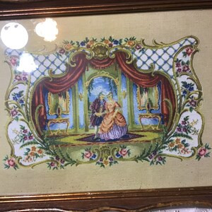 19th Century Victorian Petit Point Art , Man & Woman , Parlor - Etsy