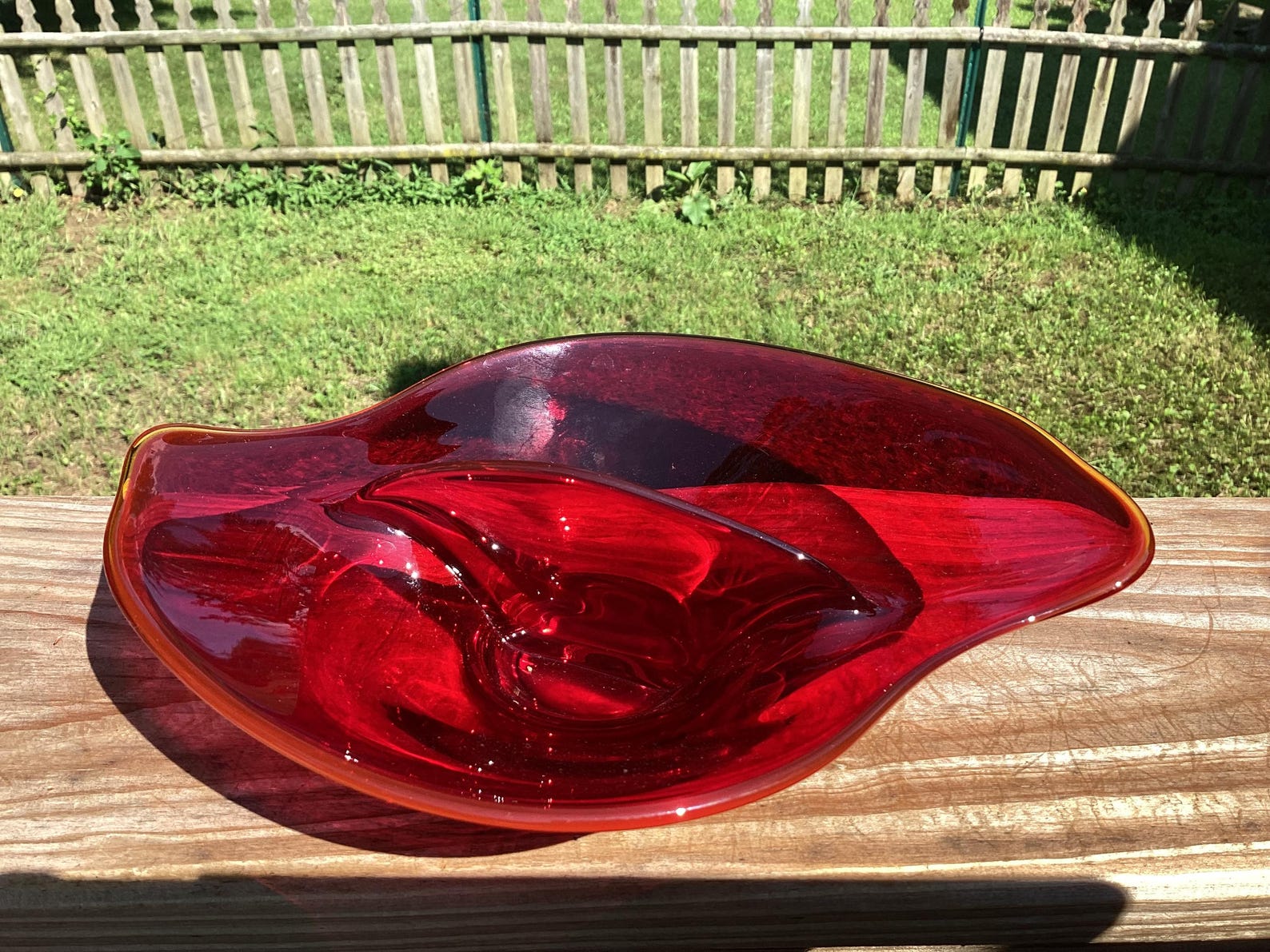 Vintage Ruby Red Candy Dish /serving, Divided in Middle, Holiday - Etsy