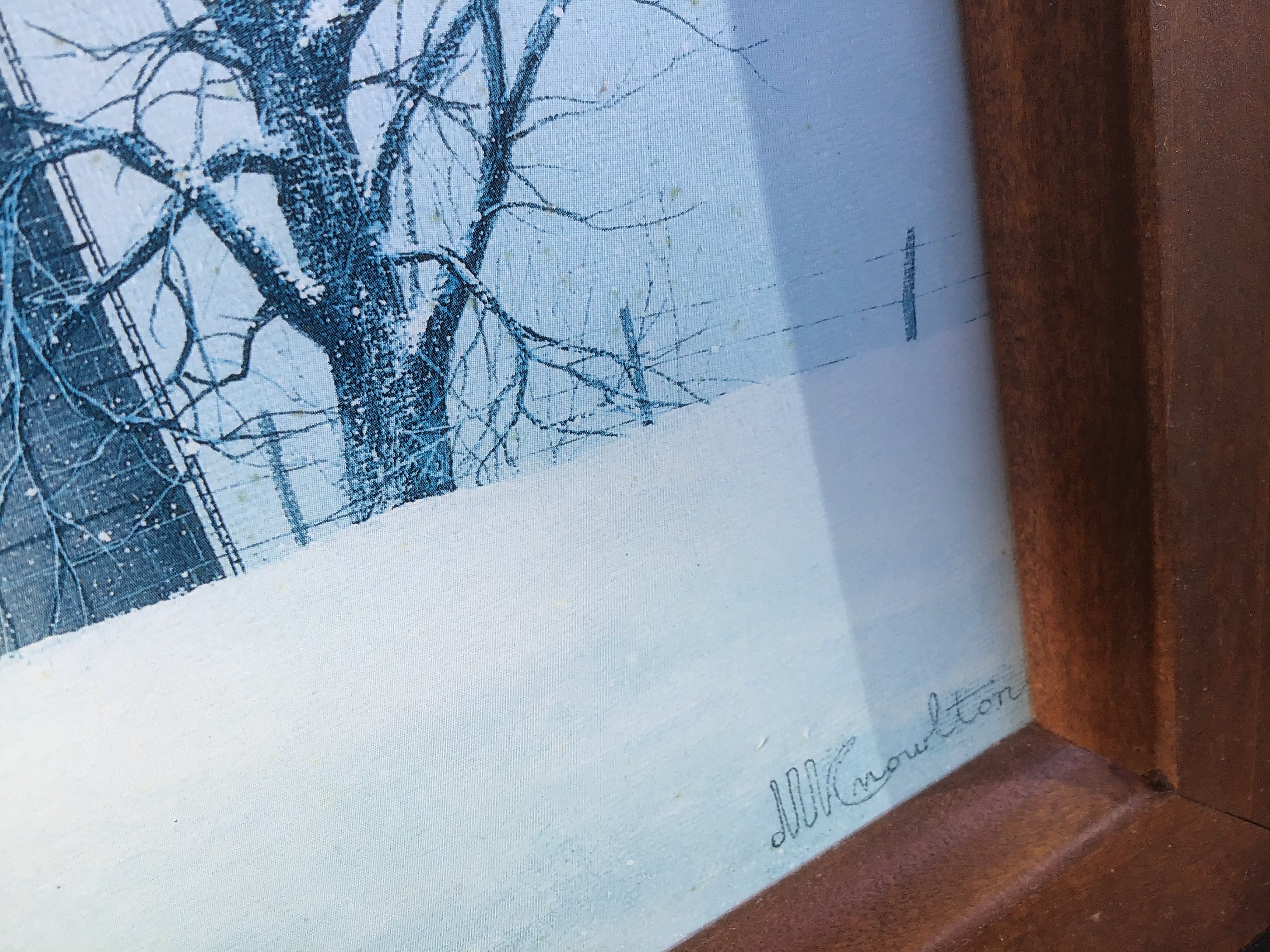 1950s Set of Two Artist David Knowlton Framed Snowy Winter | Etsy